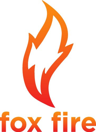 Nine tails fox logo icon Royalty Free Vector Image