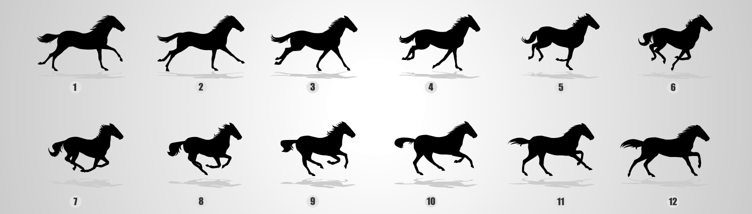 Running Sprite Vector Images (over 330)