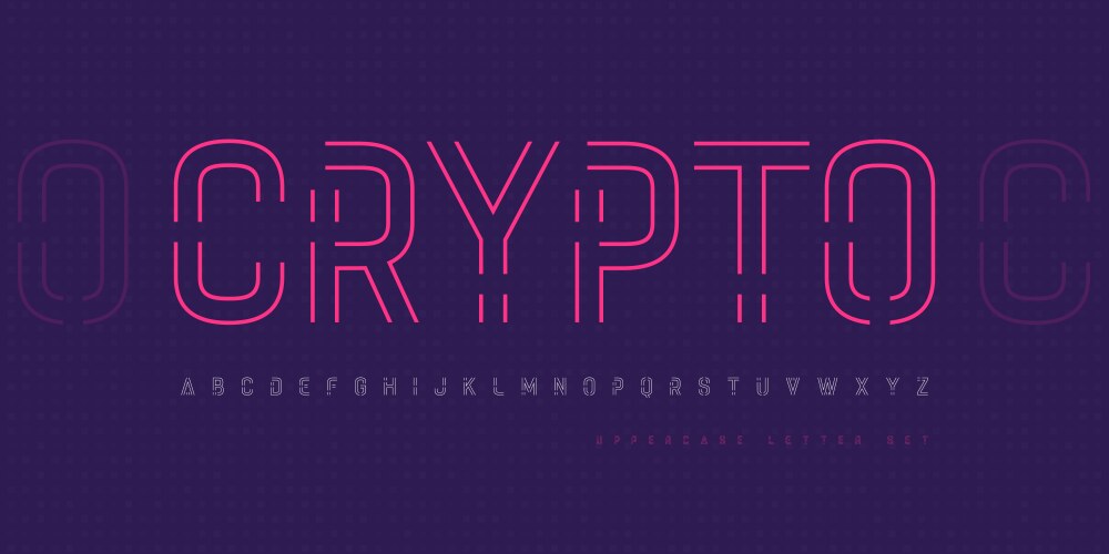 Custom made alphabet letters set Royalty Free Vector Image