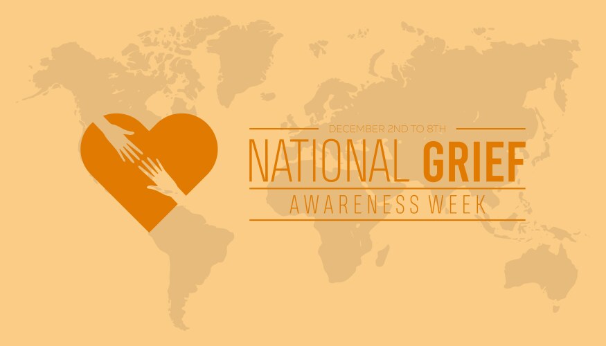 National grief awareness week Royalty Free Vector Image