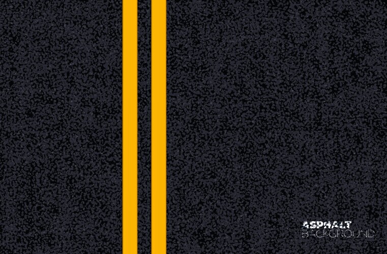 Asphalt road texture background with tyre tracks Vector Image