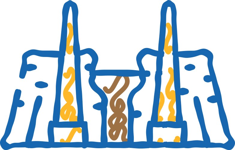 Mummy egypt icon doodle Royalty Free Vector Image