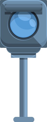 Speed radar icon cartoon style Royalty Free Vector Image
