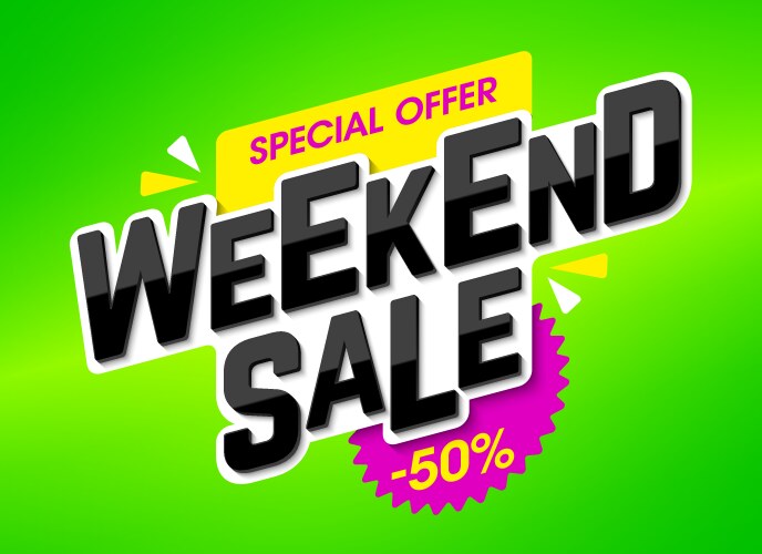 Big sale banner design template up to 50 off Vector Image