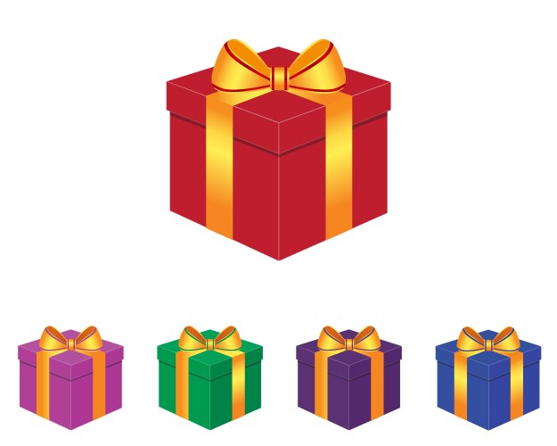 Gift boxes Royalty Free Vector Image - VectorStock