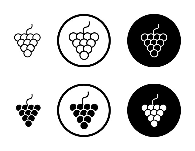 Grape icon Royalty Free Vector Image - VectorStock