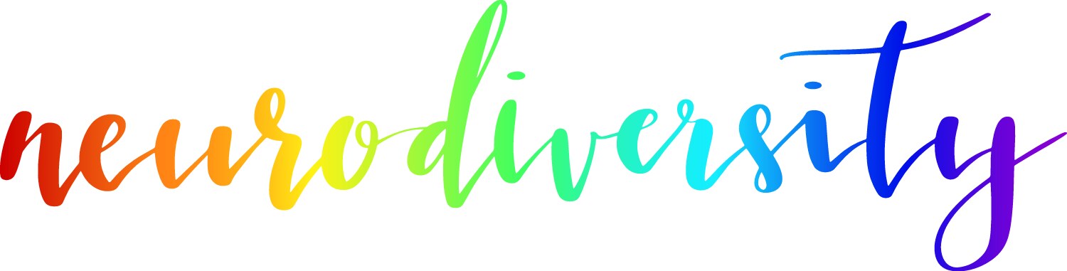 Neurodiversity awareness month hand lettering Vector Image