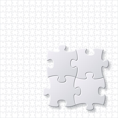 Puzzle pieces Royalty Free Vector Image - VectorStock