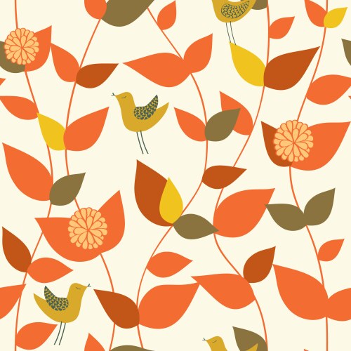 Seamless background with forest animals Royalty Free Vector