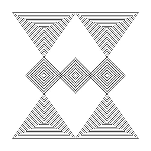 Geometric Triangle Pattern - Monochrome – Royalty-Free Vector | VectorStock