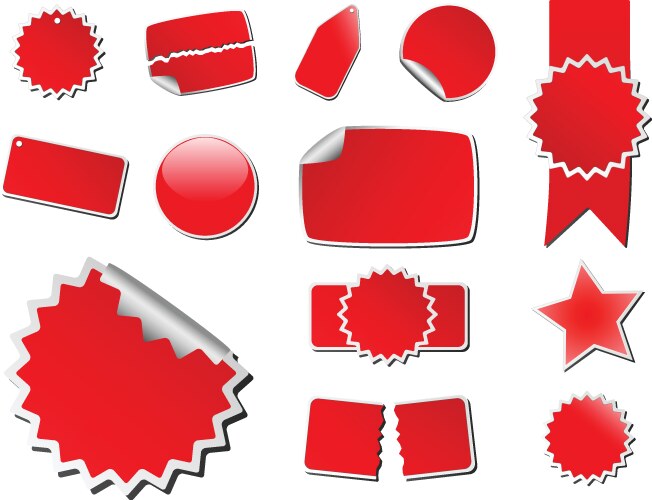 Price tag labels set Royalty Free Vector Image