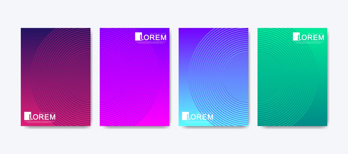 Set gradient background for mobile app design Vector Image