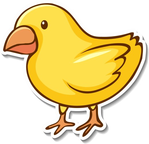 Smiling chick Royalty Free Vector Image - VectorStock