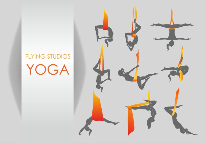 Anti Gravity Yoga Pose Vector Images (73)