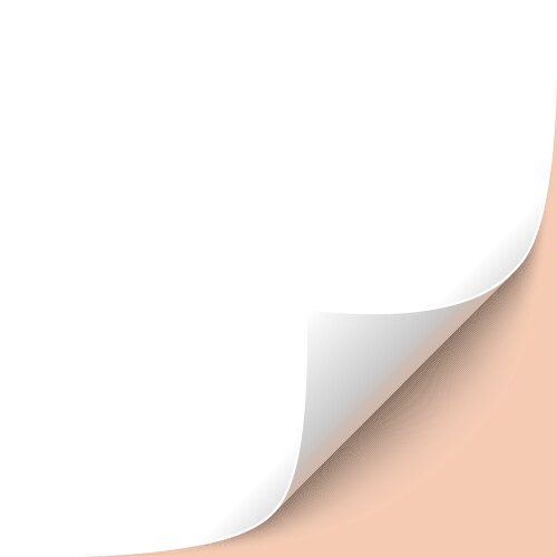 Paper with curl corner Royalty Free Vector Image
