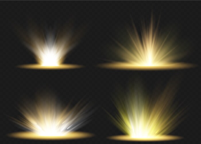 Sun ray light Royalty Free Vector Image - VectorStock