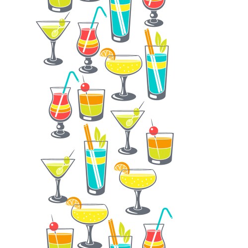 Set of cocktails Royalty Free Vector Image - VectorStock