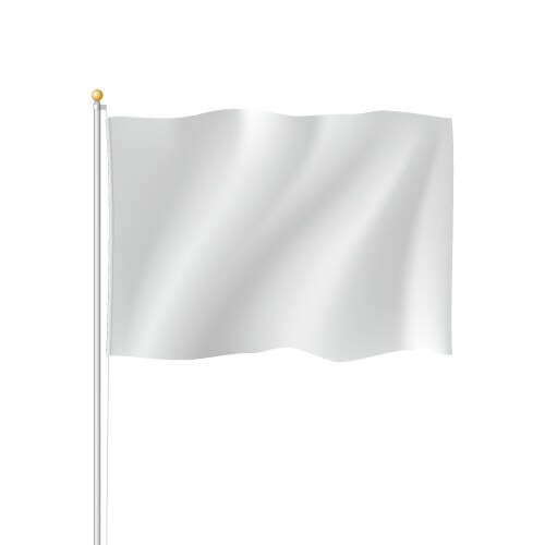 White textile banners blank fabric flag hanging Vector Image