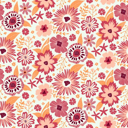 Seamless luxury half drop pattern with white Vector Image
