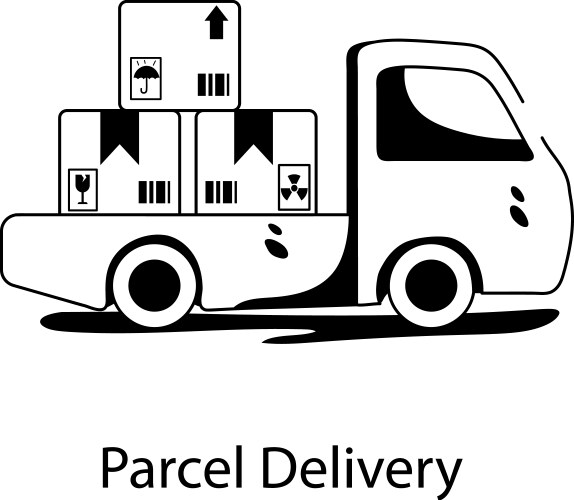 Drop parcel Royalty Free Vector Image - VectorStock