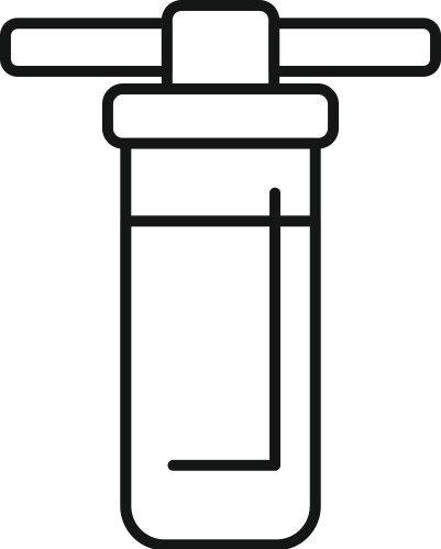 Water filter cartridge replacing icon showing Vector Image