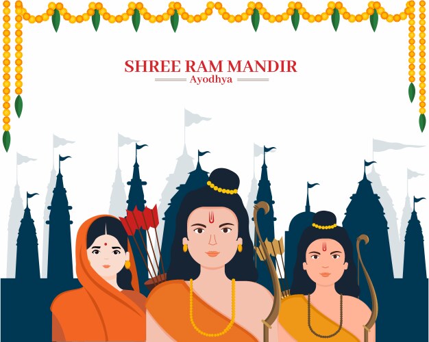 Ayodhya Ram Mandir Vector Images (over 230)