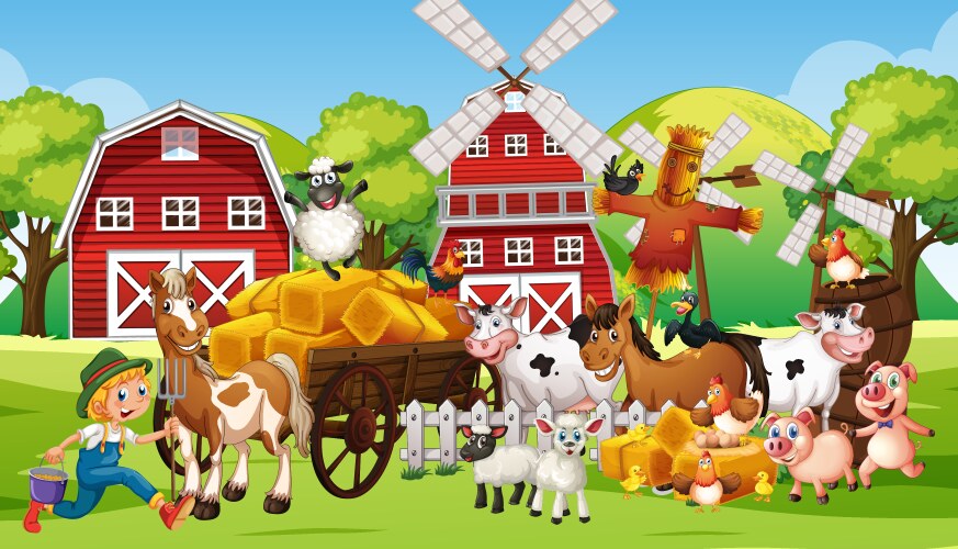 Plantation Clip Art BUY 4 GET 50% OFF Farm Animals Clipart Farm