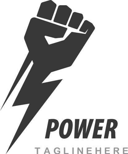 Rebel clenched raised male fist hand fight rights Vector Image