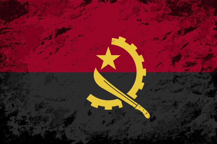 Angola flag background Royalty Free Vector Image