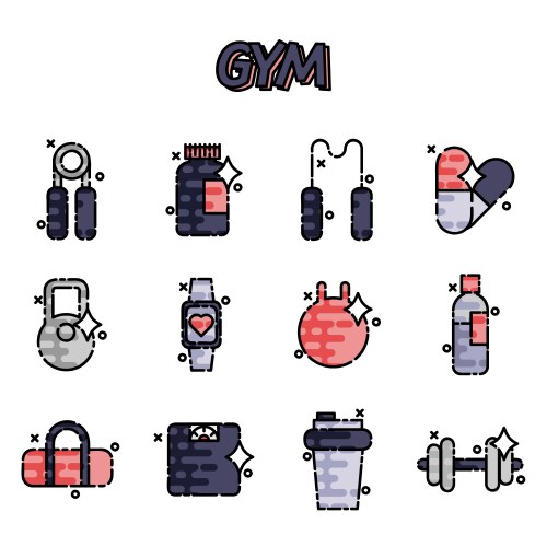 Gym rules Royalty Free Vector Image - VectorStock