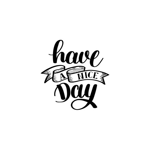 Have a nice weekend phrase lettering Royalty Free Vector