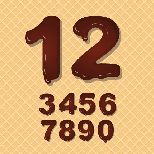 Melting Numbers Vector Images (over 690)