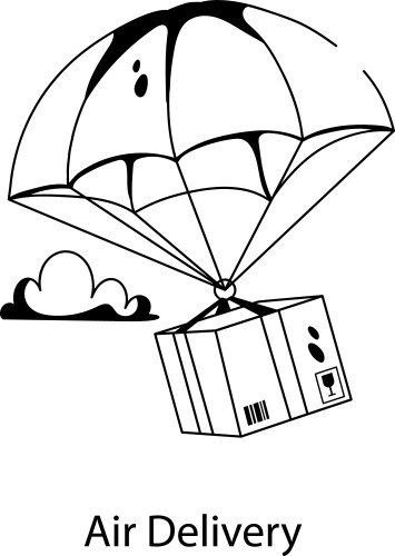 Air freight Royalty Free Vector Image - VectorStock