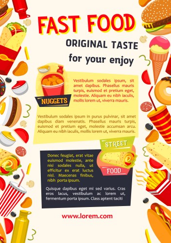 Poster crispy chicken Royalty Free Vector Image