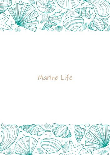 Sea Shell Border Vector Images (over 1,200)