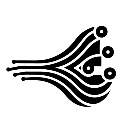 Tech symbol digital marketing logo icon art Vector Image