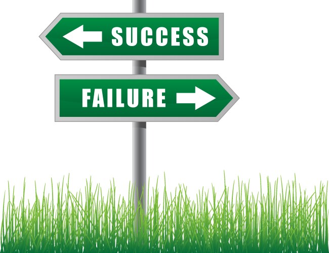 Success is not final failure fatal Royalty Free Vector Image