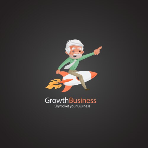 Personal growth self development logo Royalty Free Vector