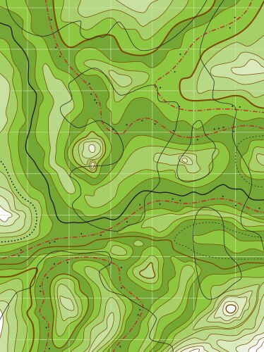 Topographic map background with space for copy Vector Image