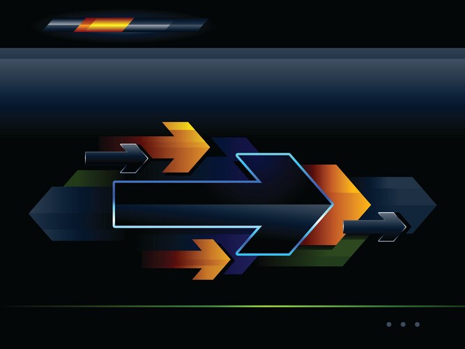 High tech arrow Royalty Free Vector Image - VectorStock