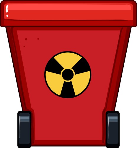 Barrel hazard chemical waste cartoon Royalty Free Vector