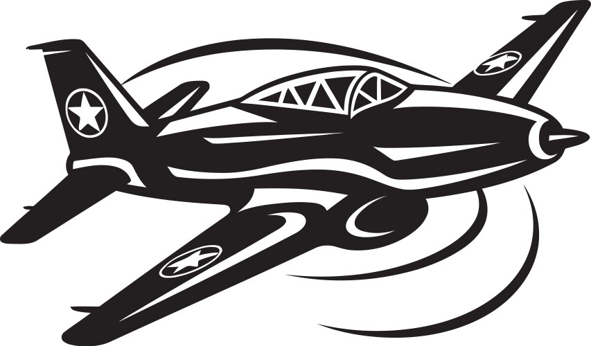 Sky thunderbolt emblematic aero Royalty Free Vector Image