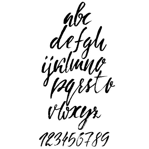 Font Royalty Free Vector Image - VectorStock