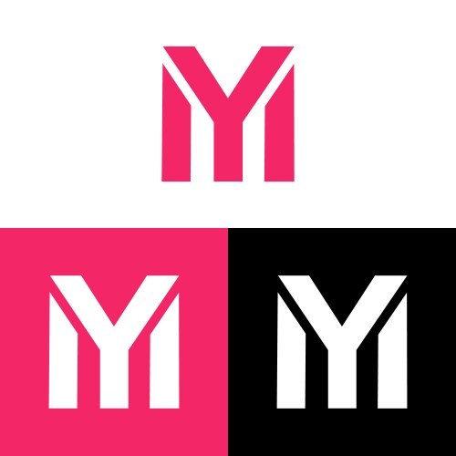 Minimalist initial lettermark ot brand logo Vector Image