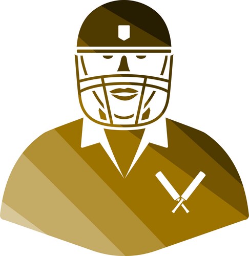 India cricket icon Royalty Free Vector Image - VectorStock