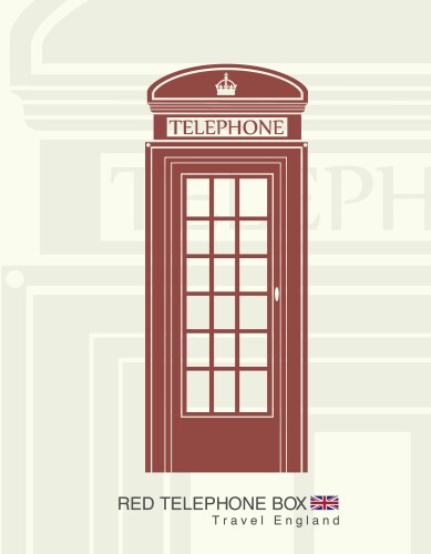 Red telephone box icon Royalty Free Vector Image