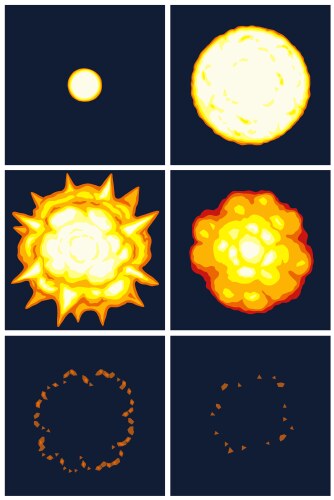 Animation Explosion Sprite Vector Images (over 720)