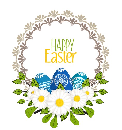 Easter frame Royalty Free Vector Image - VectorStock