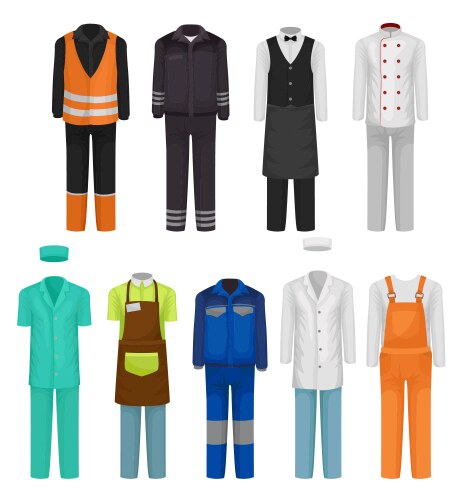 Set of a chef cartoon character Royalty Free Vector Image