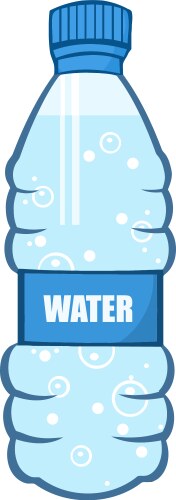 Water drop cartoon character Royalty Free Vector Image
